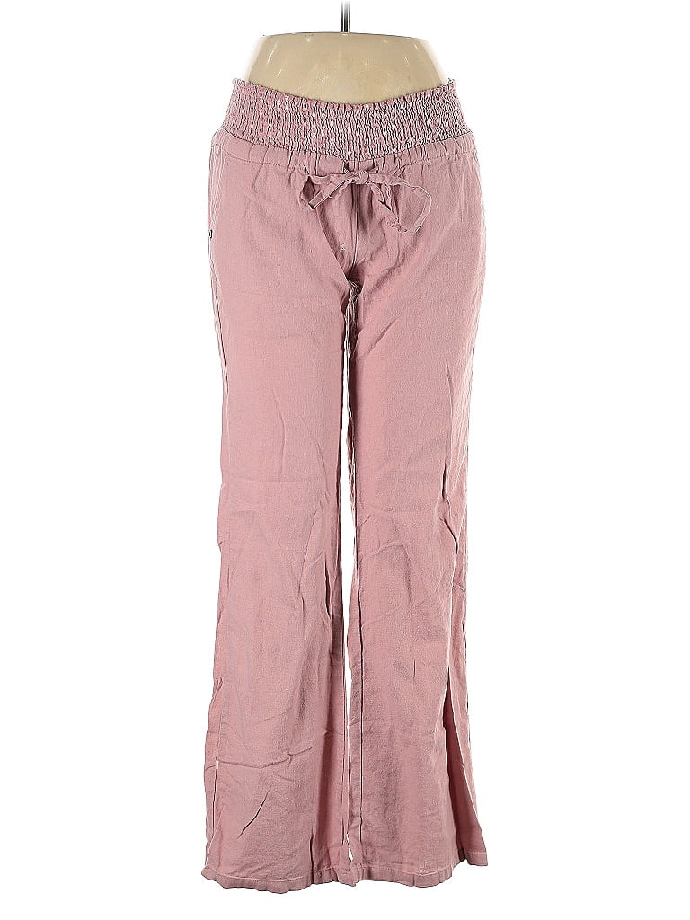 Love Tree Pink Linen Pants Size M - 52% off | ThredUp