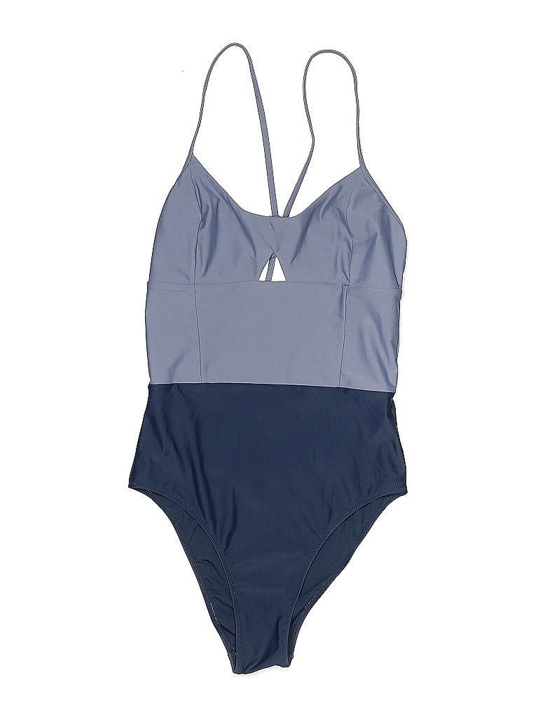 Summersalt Color Block Blue One Piece Swimsuit Size 4 - 46% off | ThredUp