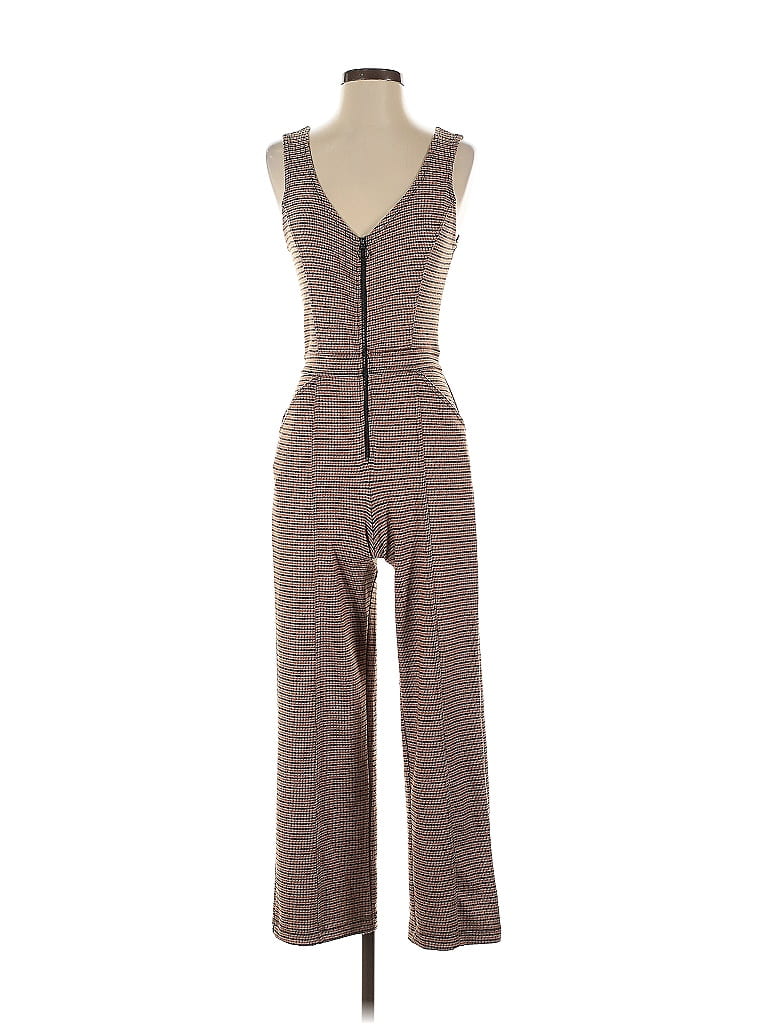 Wild Fable Tweed Brown Tan Jumpsuit Size XS - 37% off | ThredUp