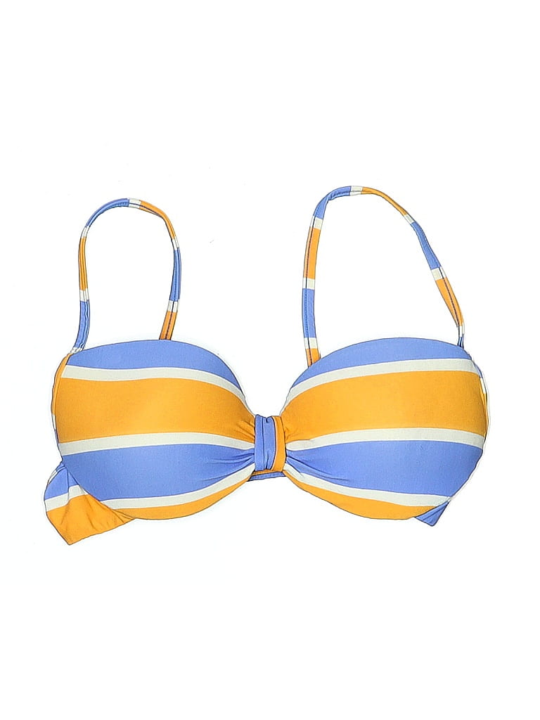 salinas Stripes Yellow Pink Swimsuit Top Size S - 65% off | ThredUp