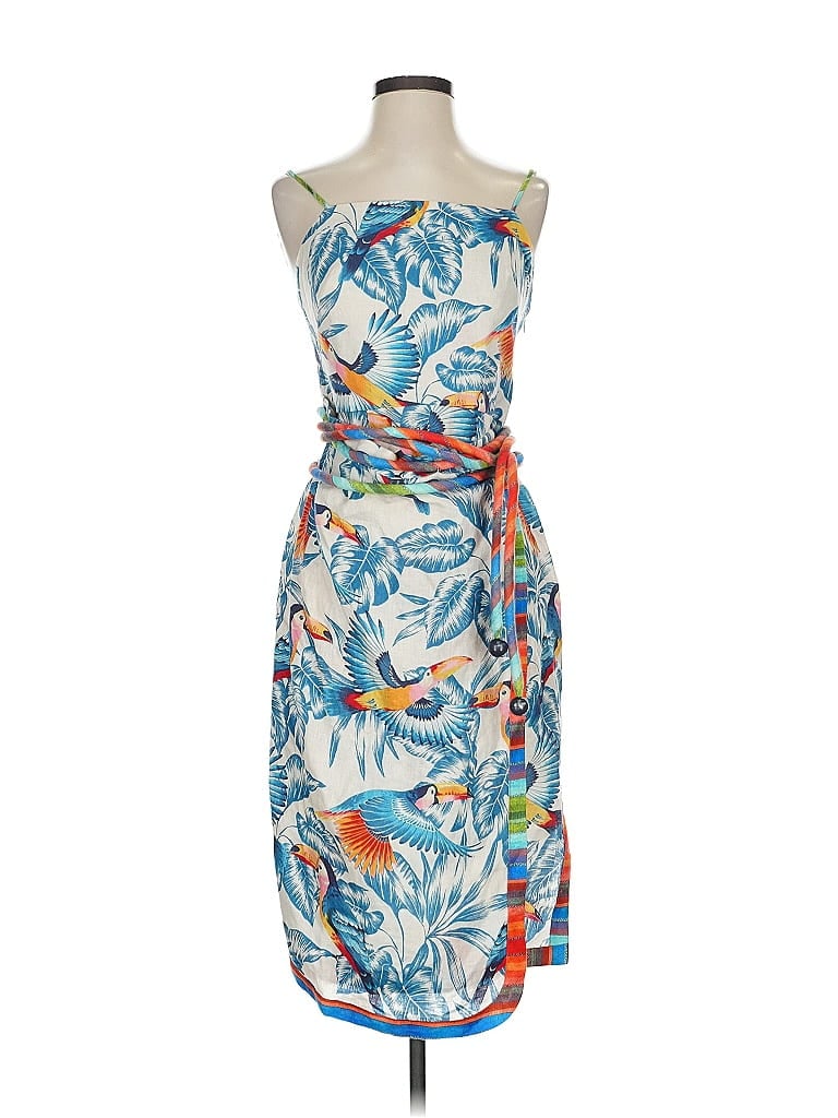 FARM Rio Tropical Blue White Cocktail Dress Size S - 20% off | ThredUp