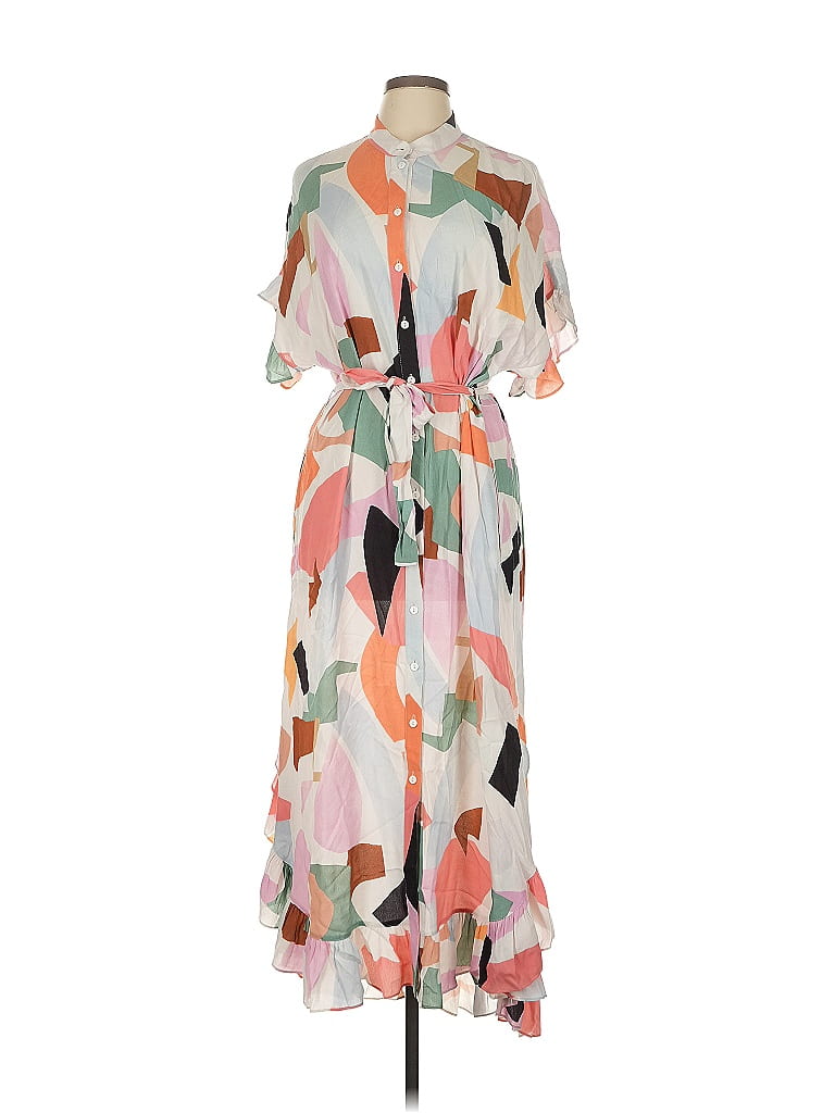 Corey Lynn Calter Print Ivory Casual Dress Size L - 65% off | ThredUp