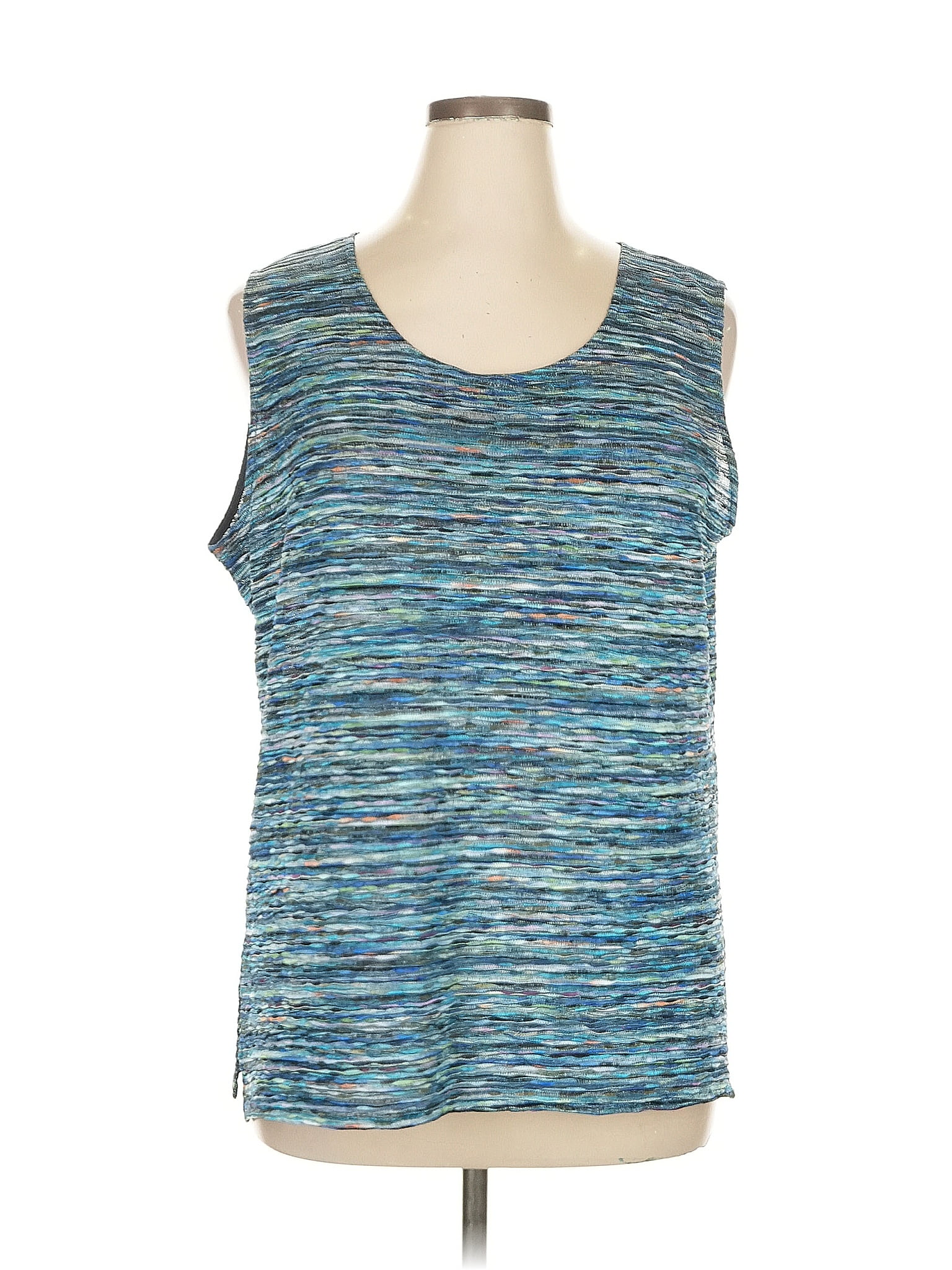 Caroline Rose Women Green Sleeveless Top XL | eBay