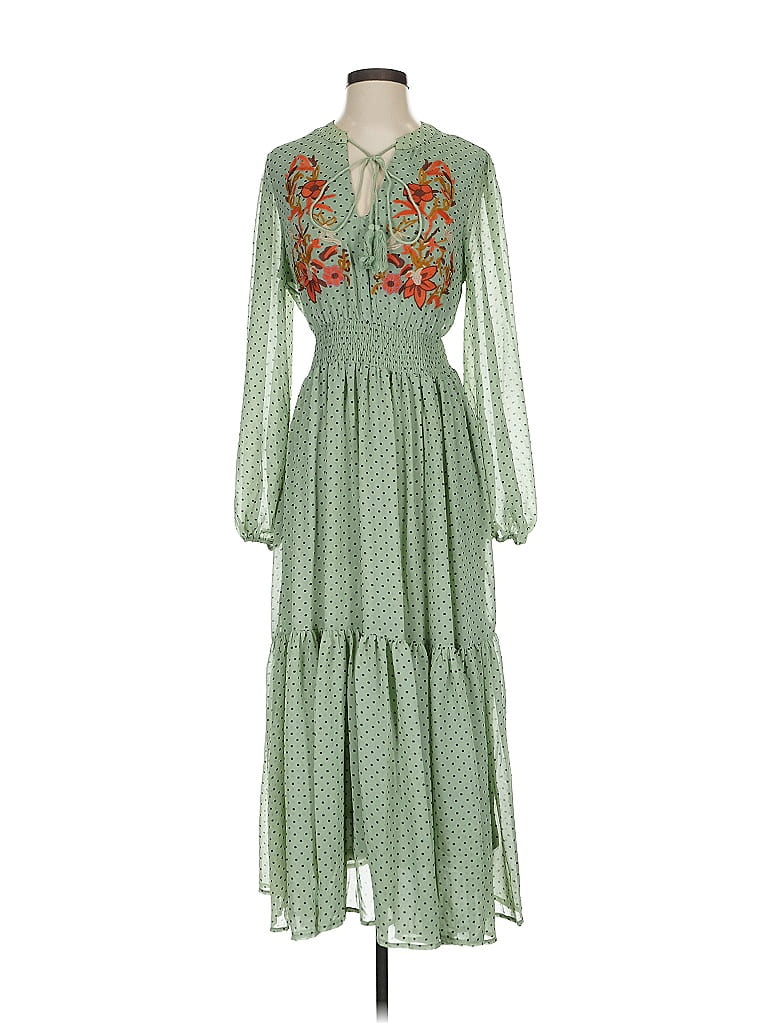 Rusttydustty 100% Polyester Green Casual Dress Size S - 28% off | ThredUp