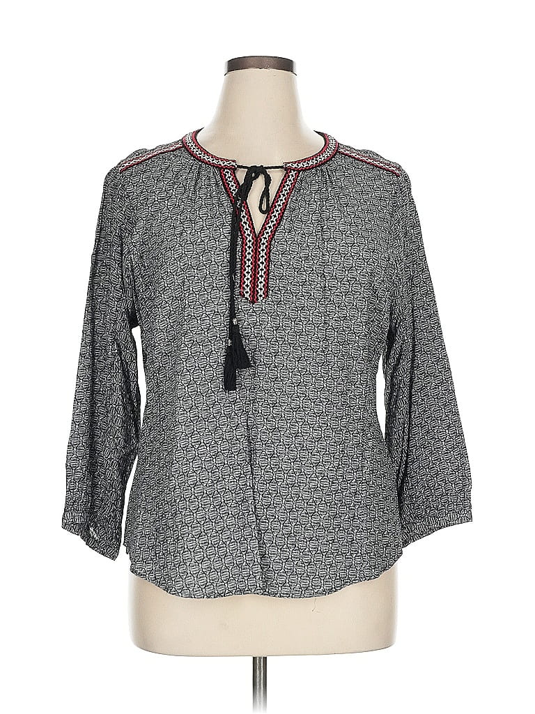 Daniel Rainn 100% Rayon Gray 3/4 Sleeve T-Shirt Size XL - 60% off | ThredUp