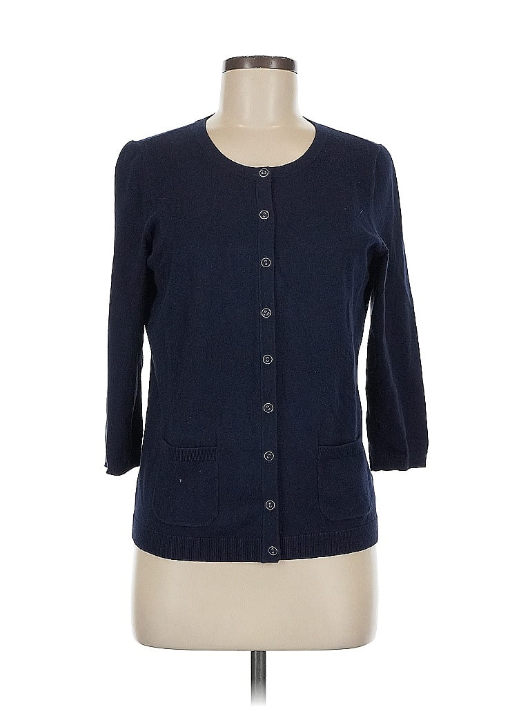 Talbots 100% Pima Cotton Blue Cardigan Size M (petite) - 79% off | ThredUp