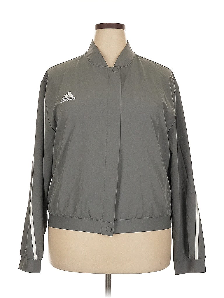 Adidas Gray Track Jacket Size 2X - 63% off | ThredUp
