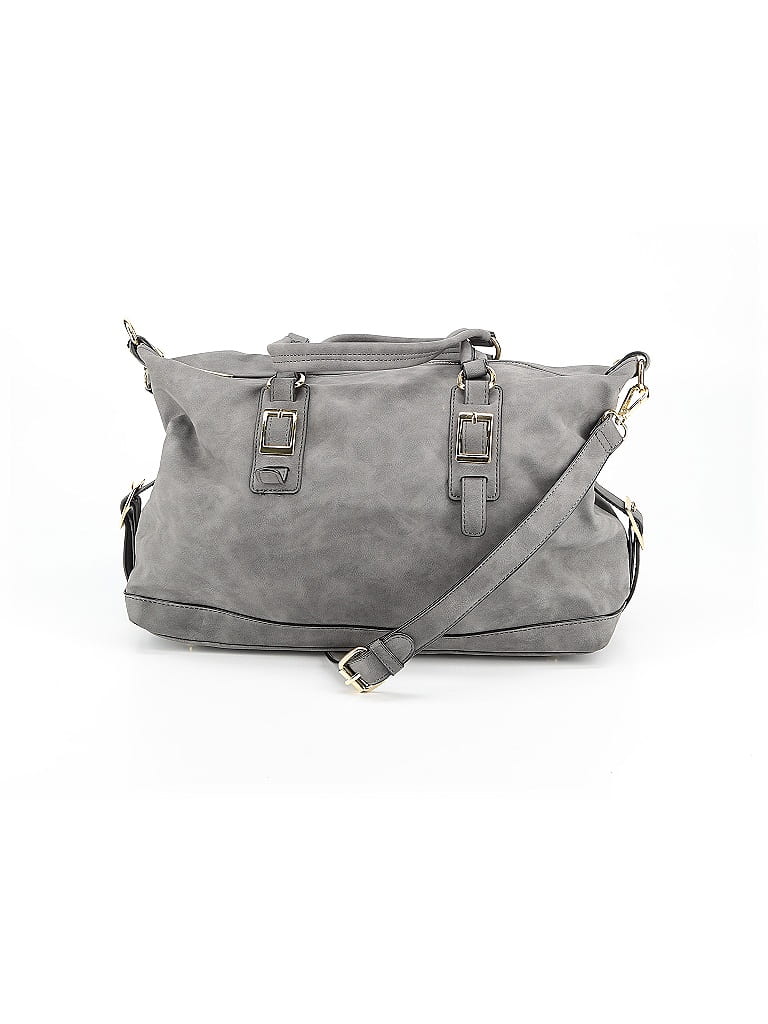 Unbranded 100% Synthetic Solid Gray Satchel One size - 54% off | ThredUp