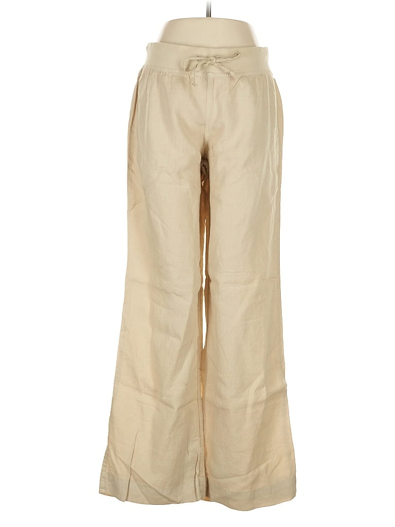 Bella Dahl 100% Linen Tan Linen Pants Size M - 73% off | ThredUp