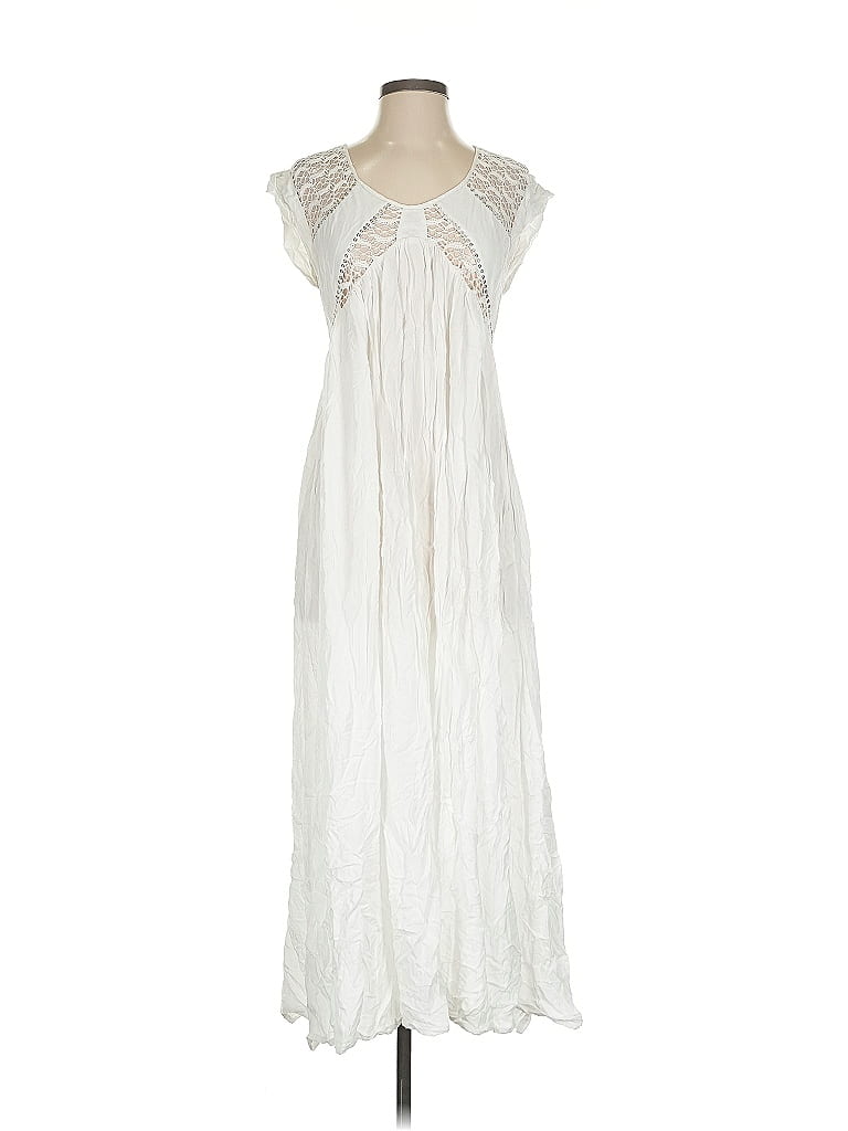 Free People 100% Cotton White Casual Dress Size XS - 51% off | ThredUp