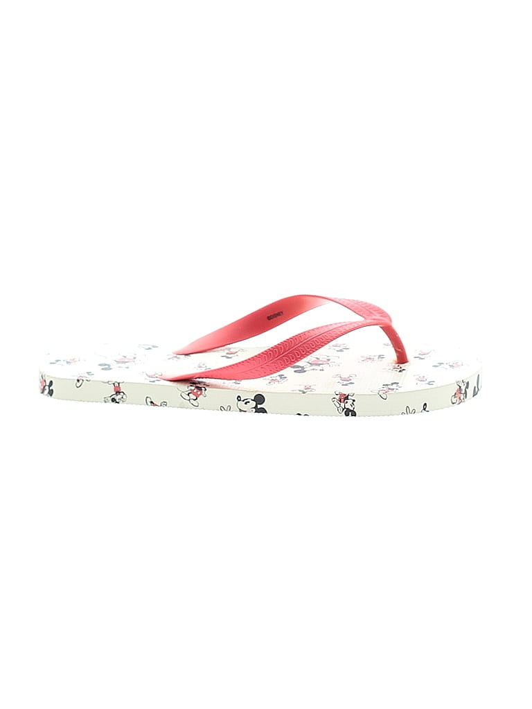 Junk Food X Disney White Red Flip Flops Size 6 - 62% off | ThredUp