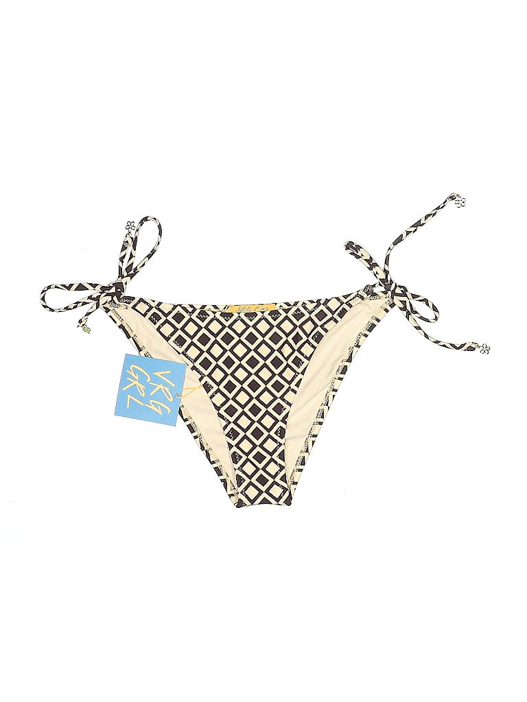 Vrg Grl Houndstooth Gold Brown Swimsuit Bottoms Size XS - 57% off | ThredUp