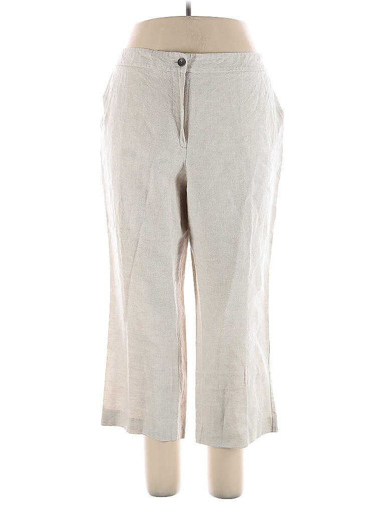 Talbots 100% Linen Ivory Linen Pants Size 16 - 71% off | ThredUp