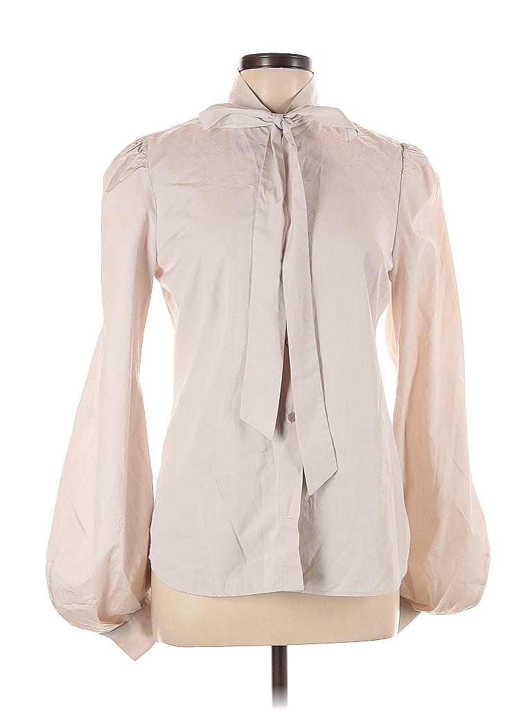 Valentino 100% Cotton Ivory Pink Vintage Button-Down Shirt Size 10 - 87 ...