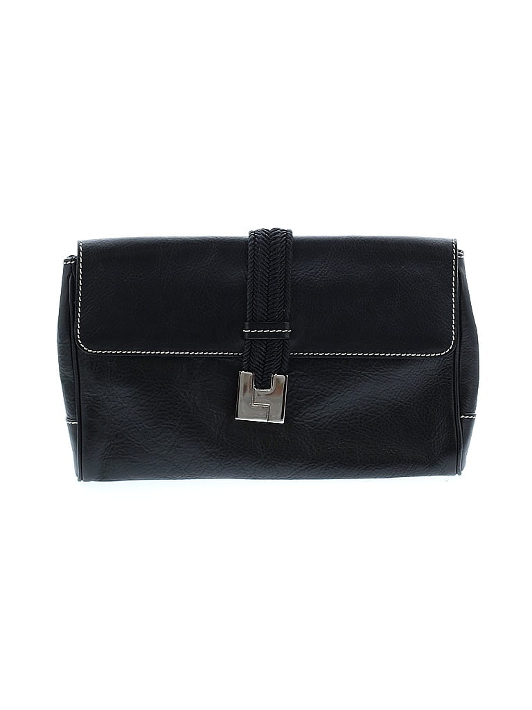 Lambertson Truex 100% Leather Black Leather Clutch One size - 83% off ...