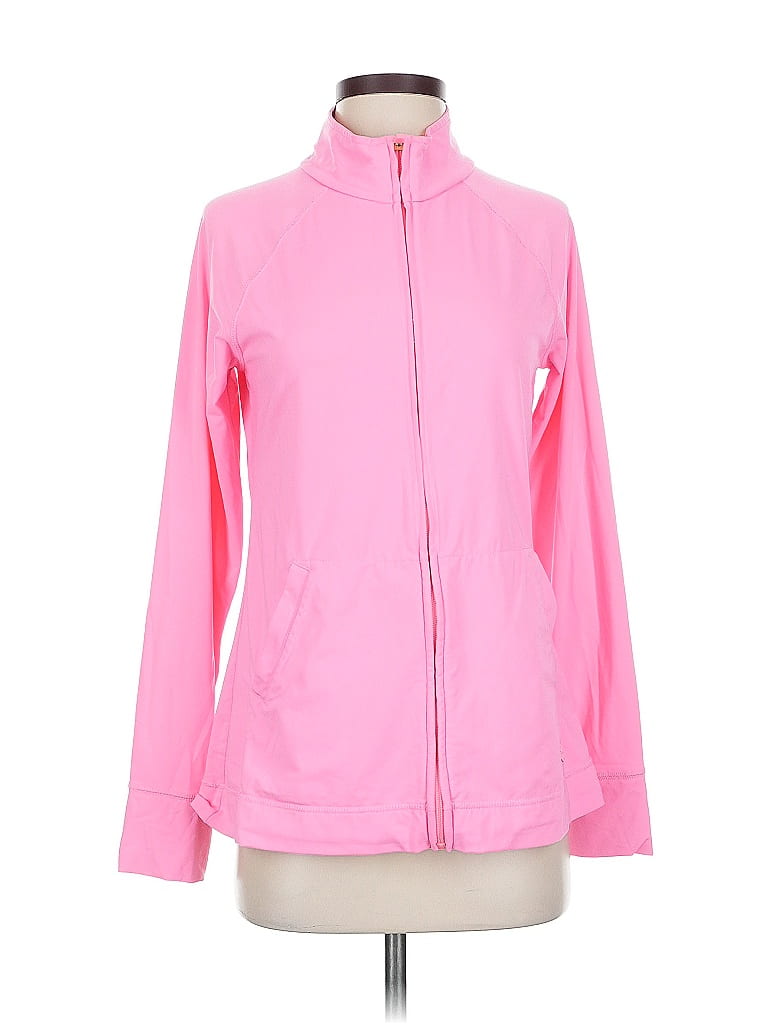 Lilly Pulitzer Solid Pink Track Jacket Size M - 61% off | ThredUp