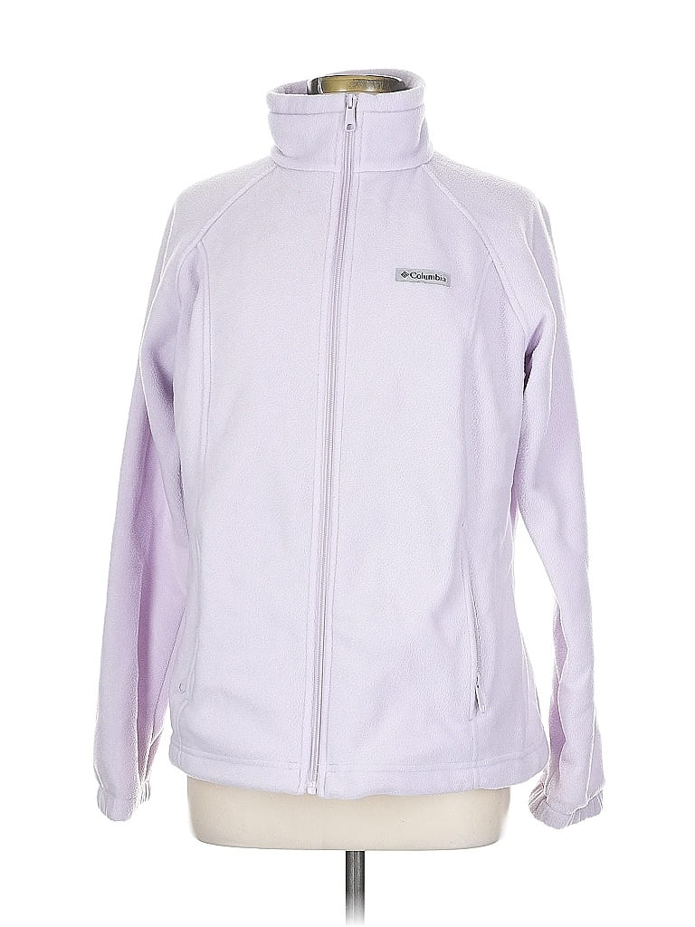 Columbia 100% Polyester Purple Track Jacket Size L - 54% off | ThredUp