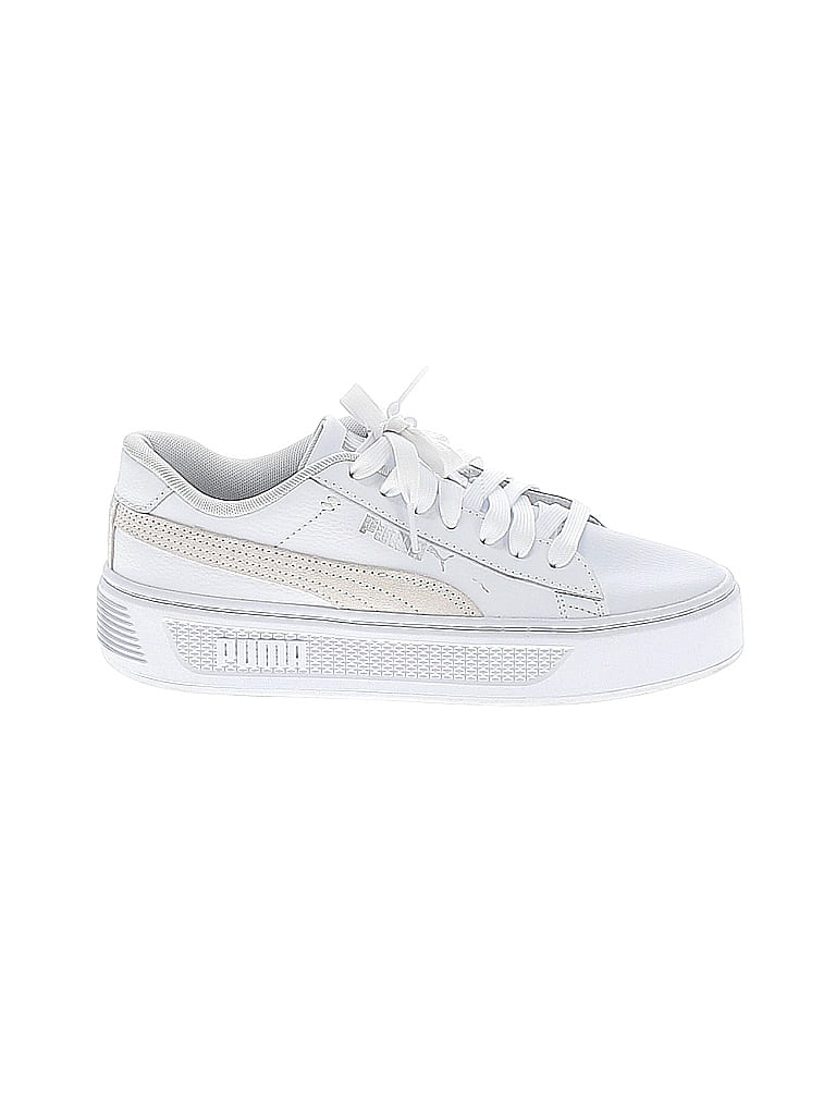Puma White Sneakers Size 7 1/2 - 43% off | ThredUp