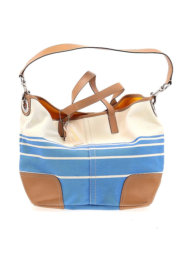 Coach Factory Stripes Blue Satchel One size - 58% off | ThredUp