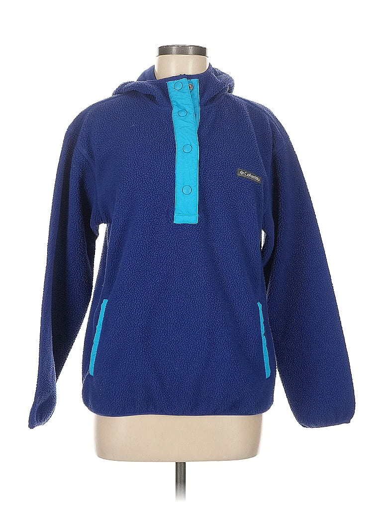 Columbia 100% Polyester Blue Fleece Size M - 55% off | ThredUp
