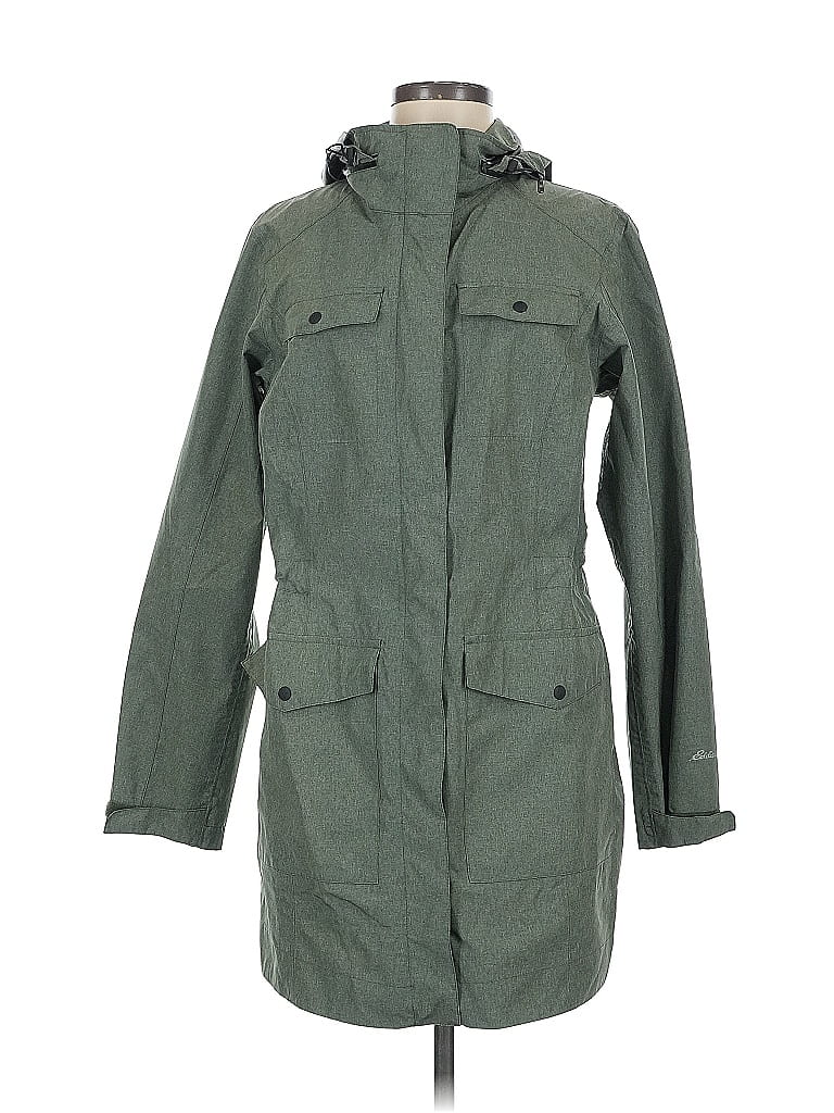 Eddie Bauer 100% Polyester Green Raincoat Size M - 54% off | ThredUp