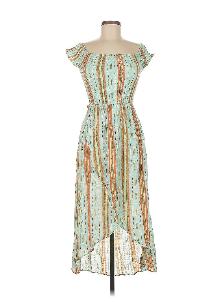 American Rag Cie Stripes Green Casual Dress Size M - 58% off | ThredUp