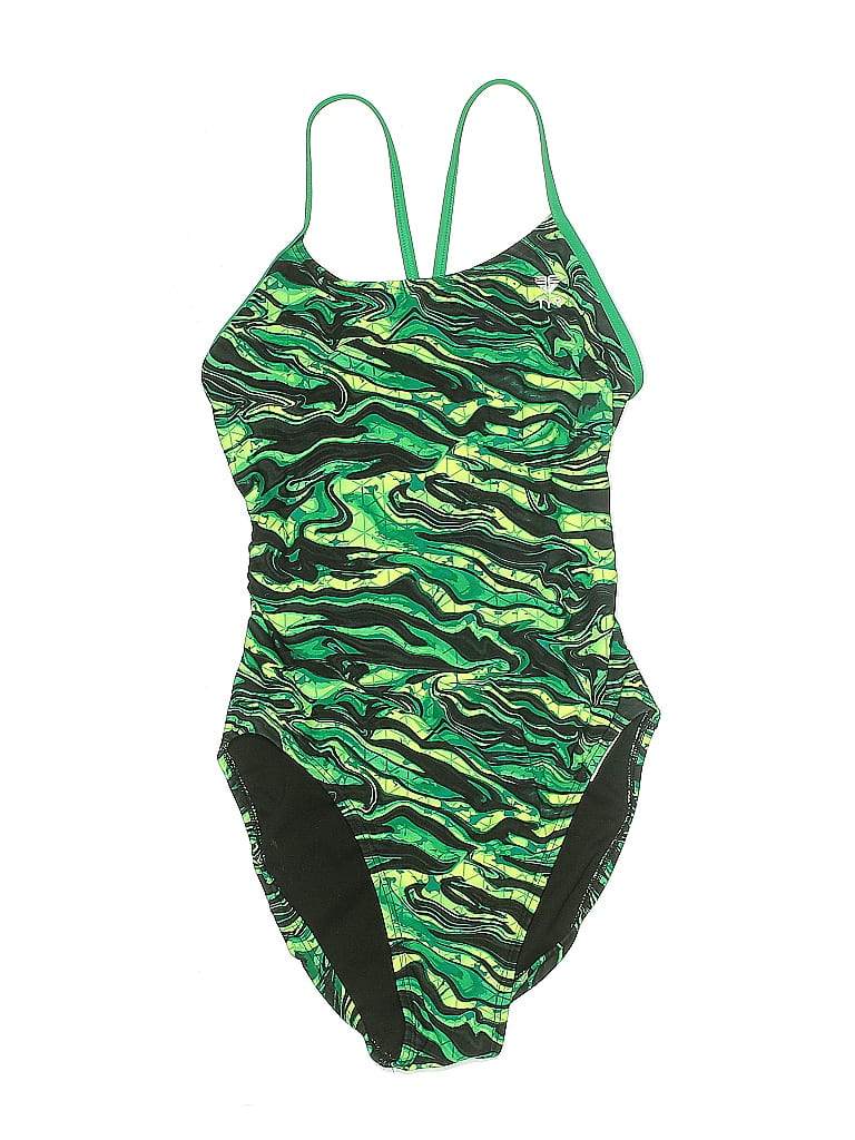 TYR Camo Green One Piece Swimsuit Size S - 57% off | ThredUp
