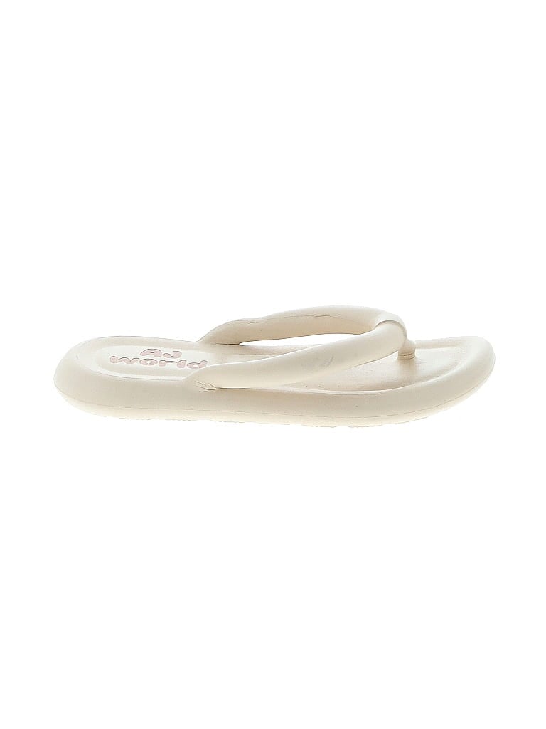 Assorted Brands Ivory Tan Flip Flops Size 8 - 44% off | ThredUp