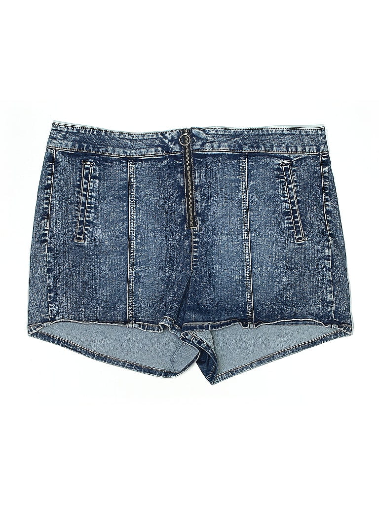 Fashion Nova Blue Denim Shorts Size 18 - 21% off | ThredUp