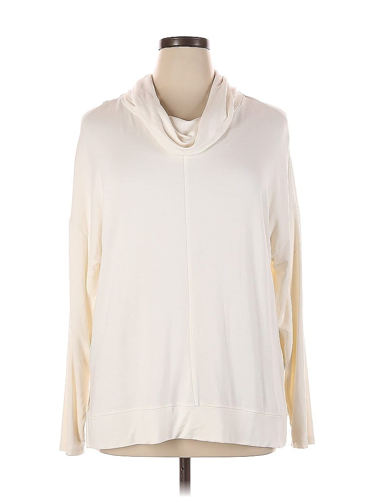 Joan Vass Ivory Long Sleeve Turtleneck Size XL - 78% off | ThredUp