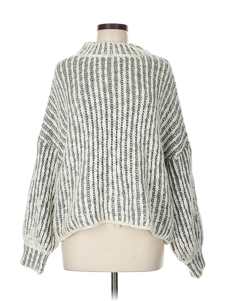 Pol Tweed Silver Turtleneck Sweater Size M - 56% off | ThredUp