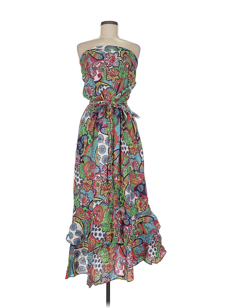 FARM Rio Paisley Blue Gray Cocktail Dress Size M - 52% off | ThredUp