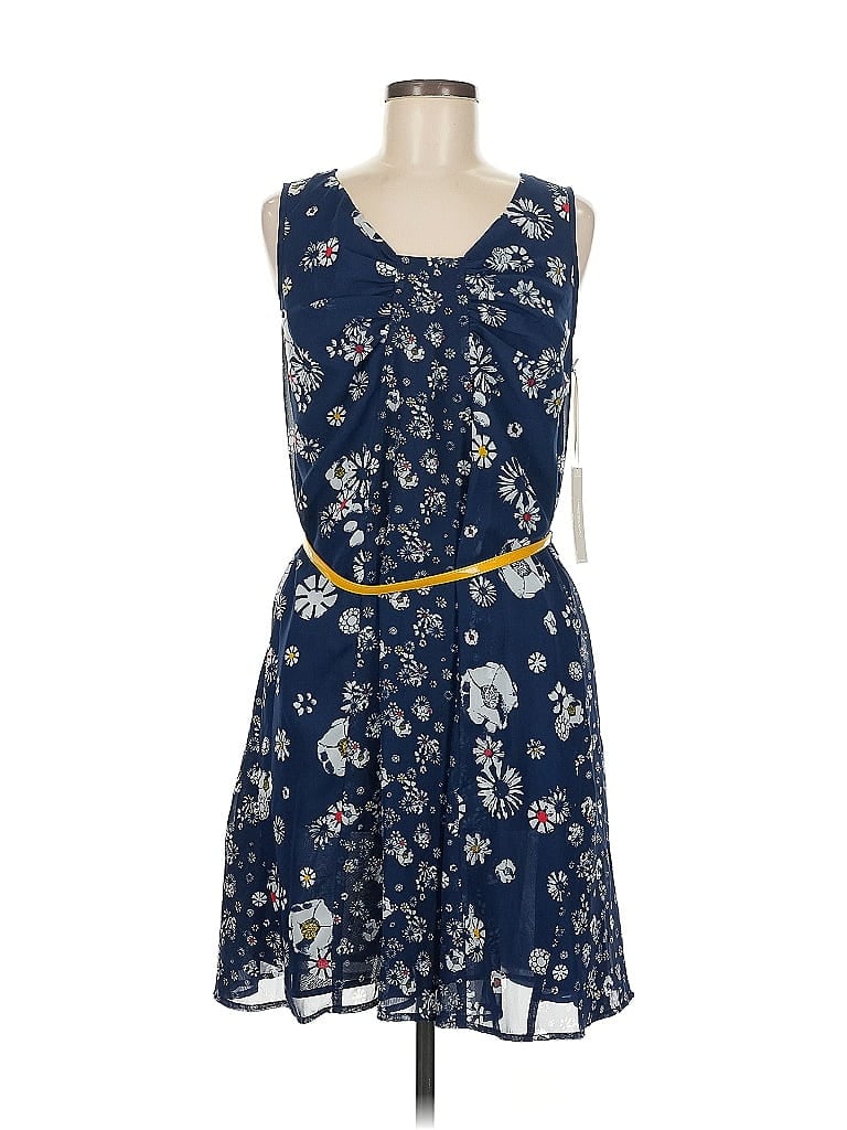 Jason Wu 100% Polyester Print Blue Casual Dress Size M - 76% off | ThredUp