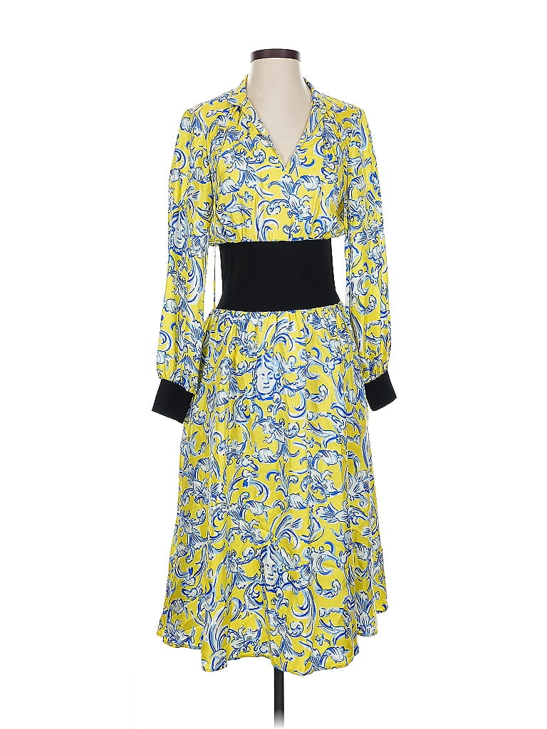 Tory Burch 100% Silk Yellow Cocktail Dress Size 2 - 79% off | ThredUp