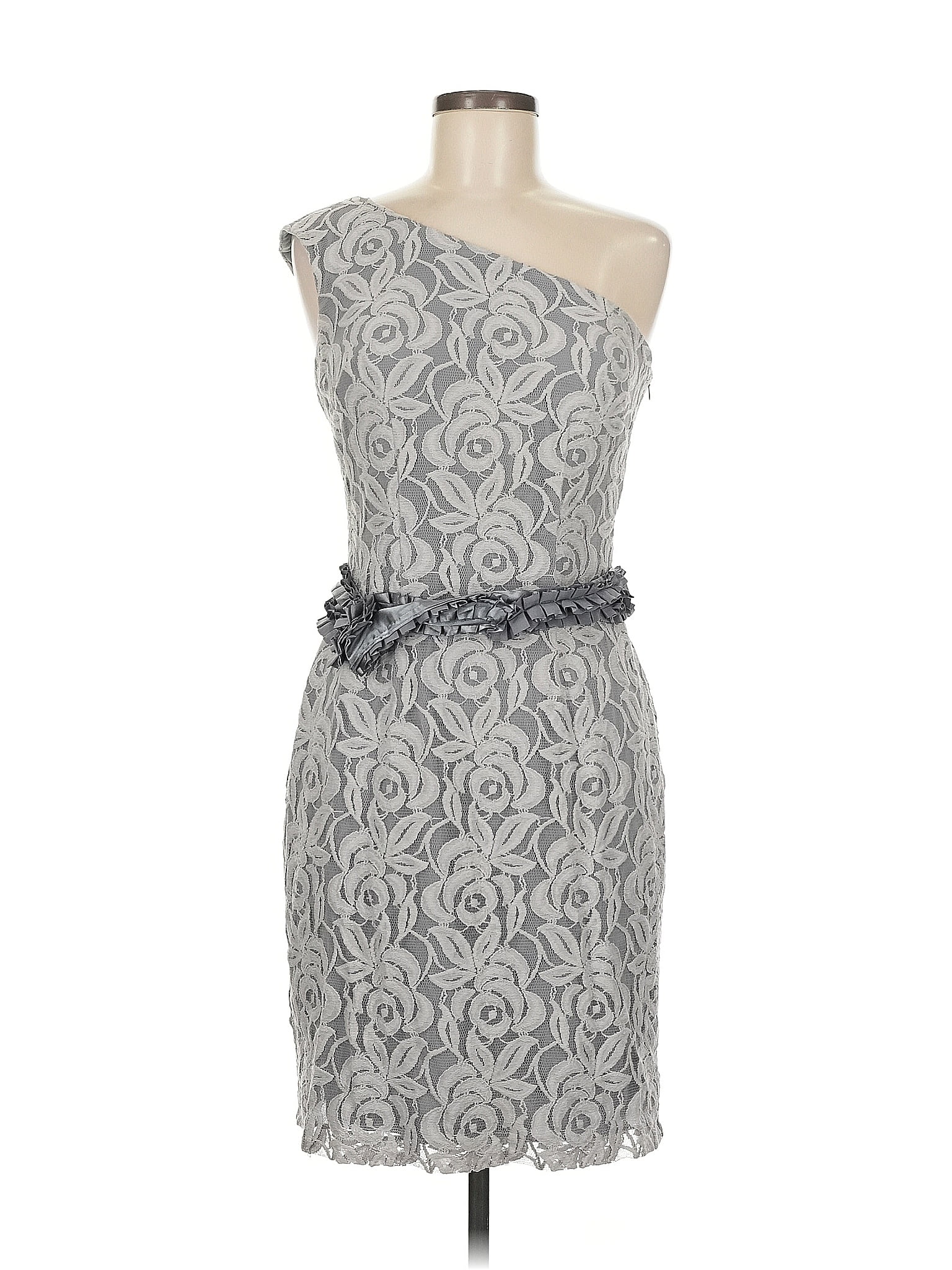 Suzi Chin for Maggy Boutique Women Gray Cocktail Dress 6 | eBay