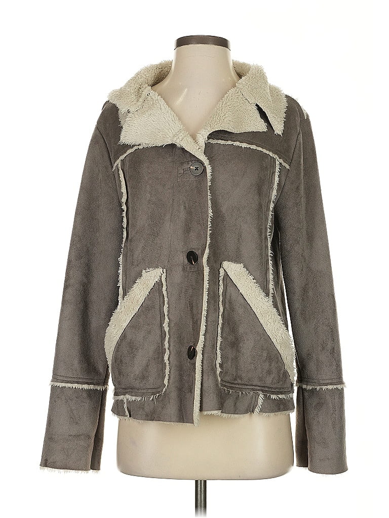 Dylan 100% Polyester Gray Jacket Size S - 76% off | ThredUp