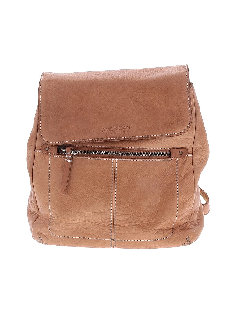 American Leather Co 100% Leather Tan Leather Backpack One size - 73% ...