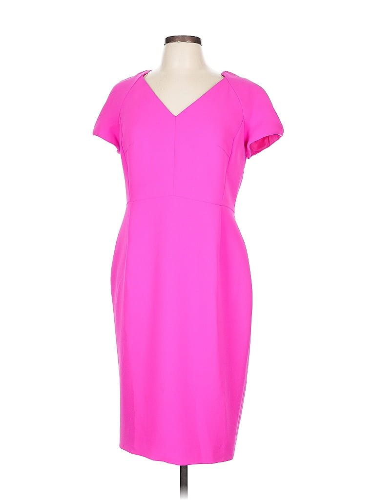 Hobbs London Solid Pink Cocktail Dress Size 10 - 83% off | ThredUp