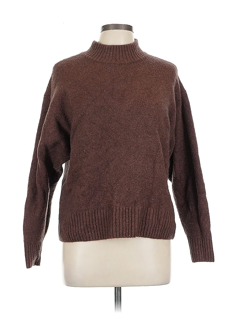 Daily Ritual Brown Turtleneck Sweater Size L - 52% off | ThredUp