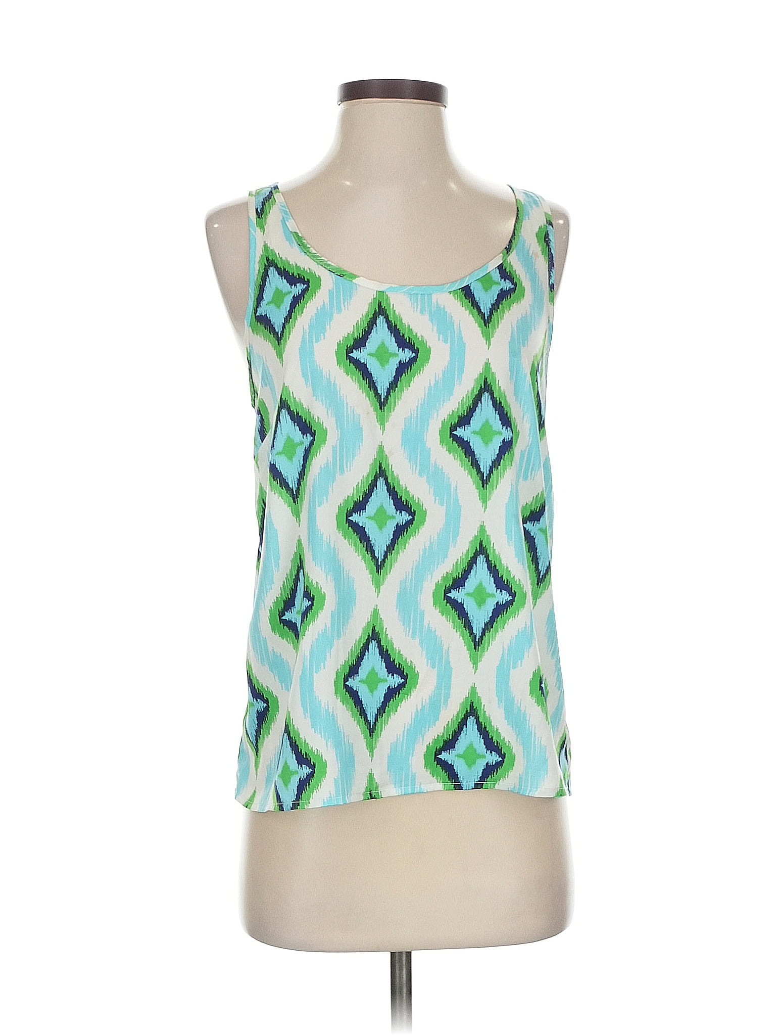 Macbeth Collection by Margaret Josephs Women Green Sleeveless Top S | eBay