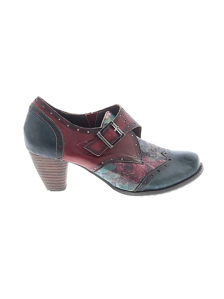 Spring Step Print Burgundy Ankle Boots Size EU 39 - 46% off | ThredUp