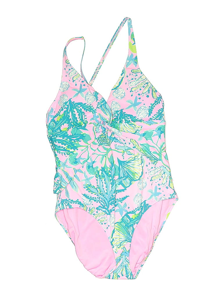 Lilly Pulitzer Paisley Pink One Piece Swimsuit Size 12 56 Off Thredup 3991