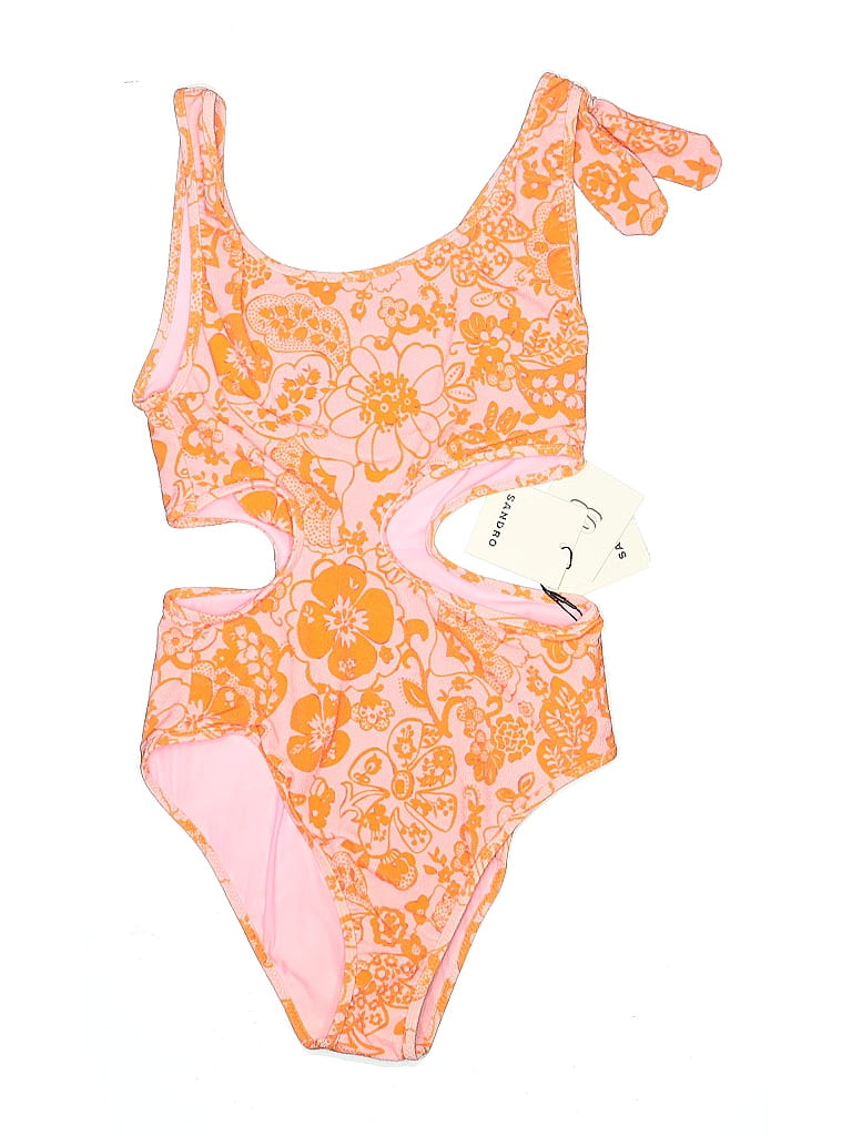Sandro Paisley Orange One Piece Swimsuit Size XS - 20% off | ThredUp