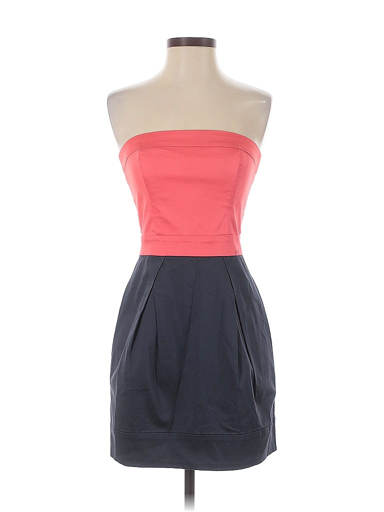 French Connection Color Block Orange Pink Cocktail Dress Size 2 - 79% ...