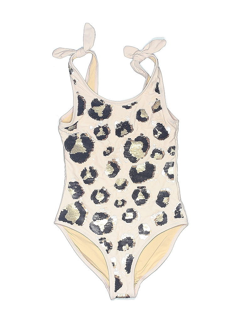 Shade Critters Animal Print Ivory One Piece Swimsuit Size 10 - 64% off ...