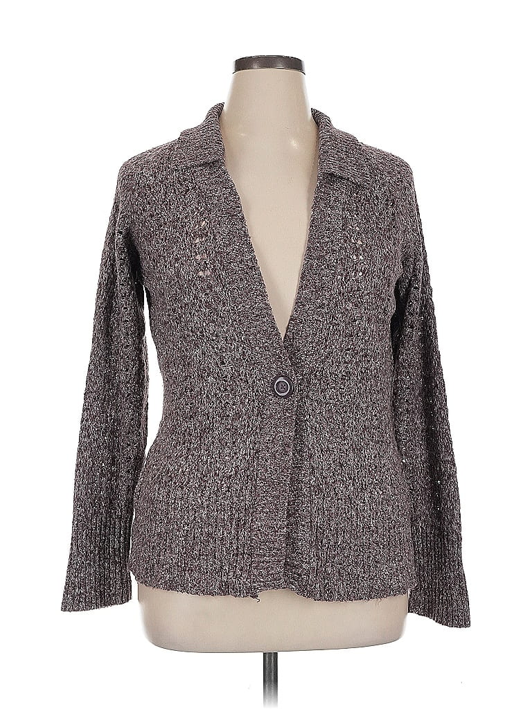 Merona Tweed Gray Cardigan Size XL - 46% off | ThredUp