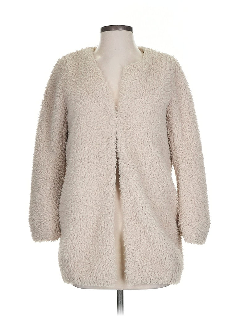 Wilfred 100% Polyester Ivory Faux Fur Jacket Size XS - 71% off | ThredUp