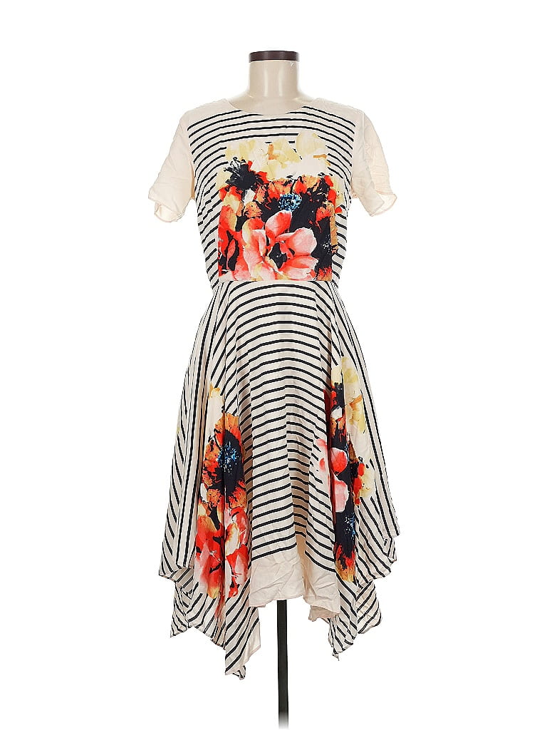 Corey Lynn Calter Print Ivory Cocktail Dress Size 8 - 19% off | ThredUp