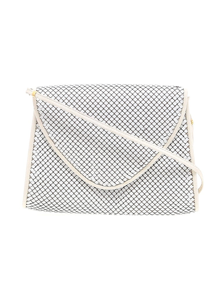 Whiting & Davis Checkered-gingham White Ivory Crossbody Bag One size ...
