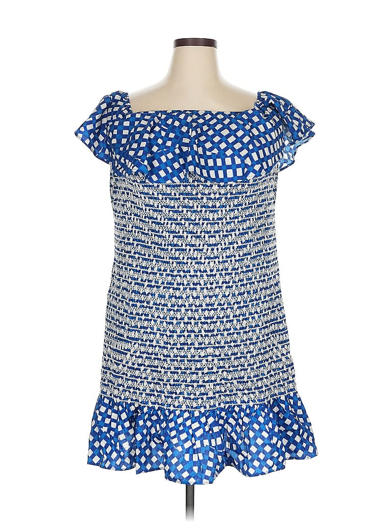 Corey Lynn Calter 100% Cotton Blue Cocktail Dress Size 1X - 77% off ...